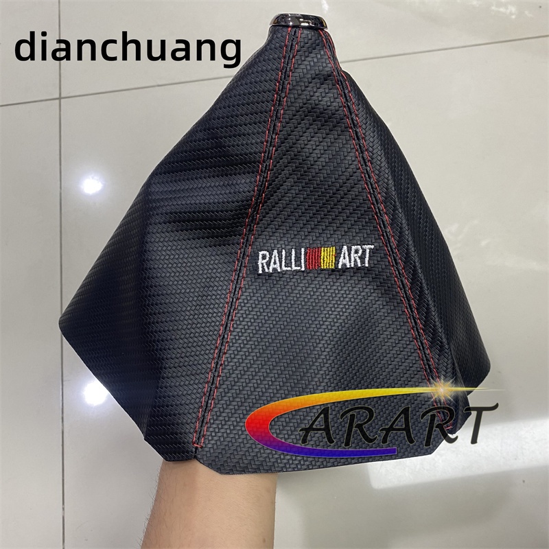 TRD/MUGEN POWER RALLIART NISMO Carbon Look shift knob Shifter Boot ...