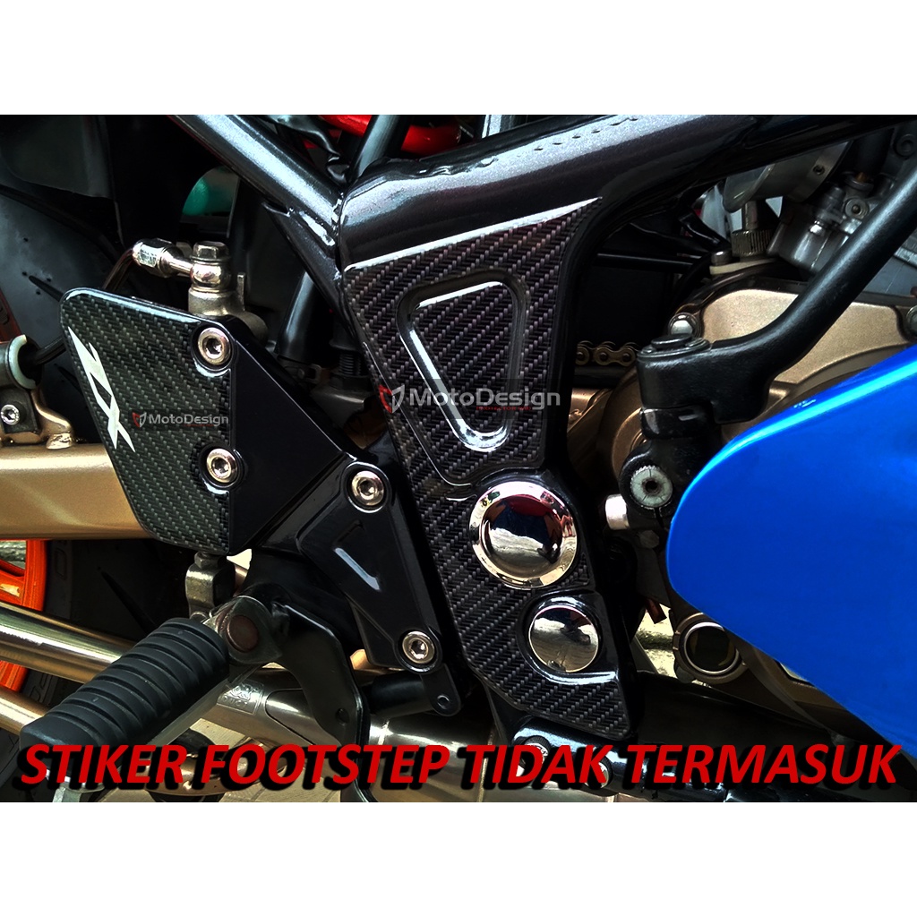 Sticker Embossed Carbon Protector Pad Frame Pad Ninja Frame RR Old New ...