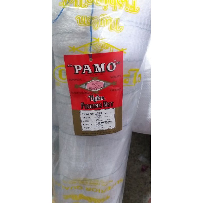 PAMO Nylon Fishing net(210/2-22)or (210/2-25) PER ROLL DILIS HIPON ...