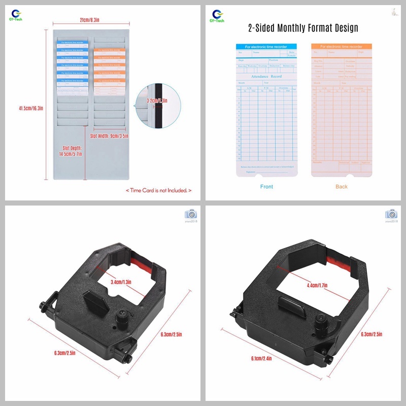 card holder /Time card/ inked ribbon cartridge Apply to TIME RECORD ...