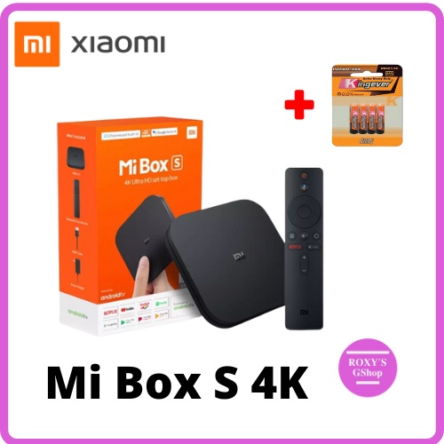 Xiaomi Mi Box S Global Version 4K Ultra HD Streaming Media | Shopee ...