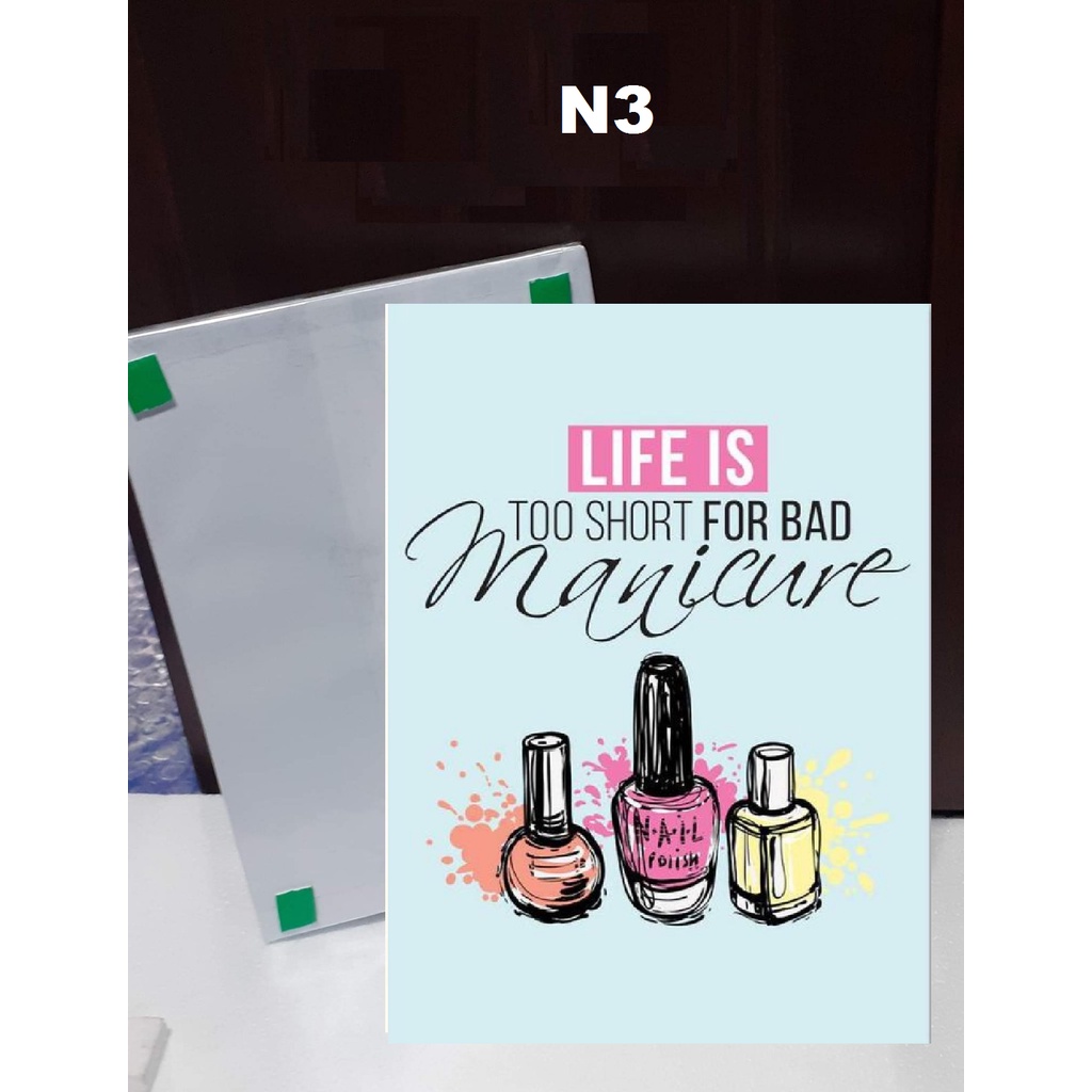 PVC BOARD FRAME ART WALL DECOR NA AFFORDABLE LASHES & SALON POSTER ...