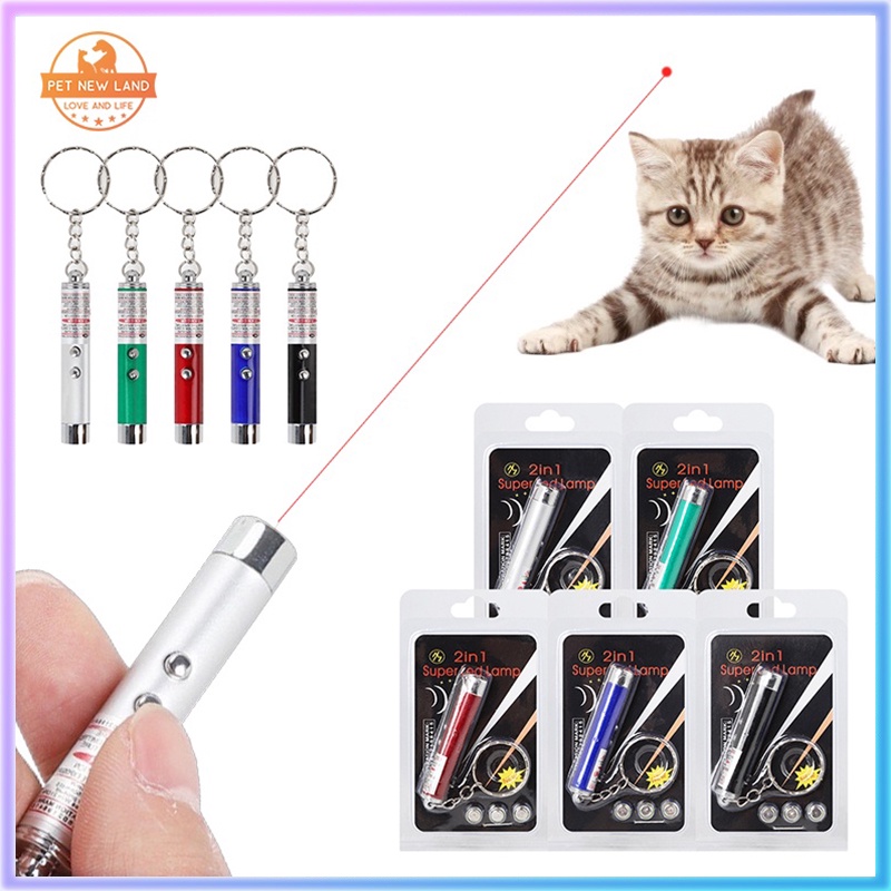 Laser funny cat stick New Cool 2 In1 Red Laser Pointer Pen With White ...