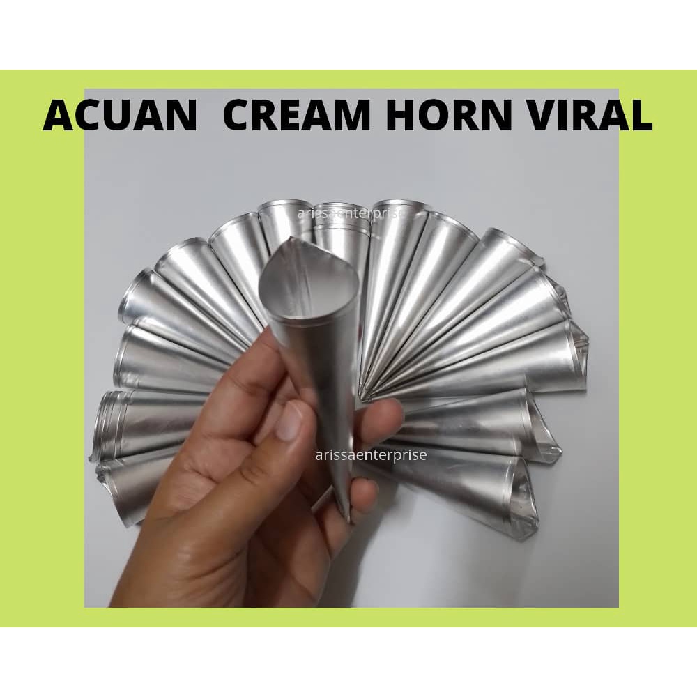 Acuan Cream Horn Acuan Roti Siput Roti Cream Horn Mould Viral Cream ...