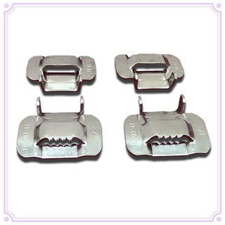 【Ready Stock】1 Box Stainless Steel Straps BUCKLE 1/2 inch x 100 pcs 304 ...