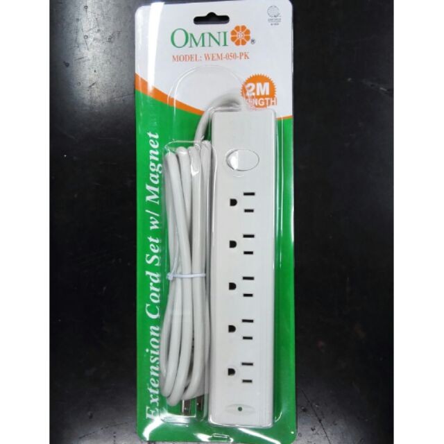 Omni 5 Gang Extension Cord Set w/ Magnet WEM-050-PK | Shopee Philippines