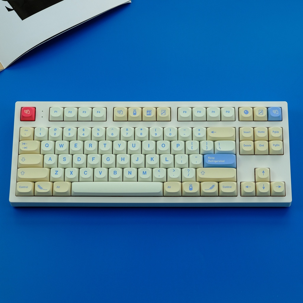 119 Keys GMK Soyamilk Keycaps English MA Profile PBT Dye Sublimation ...