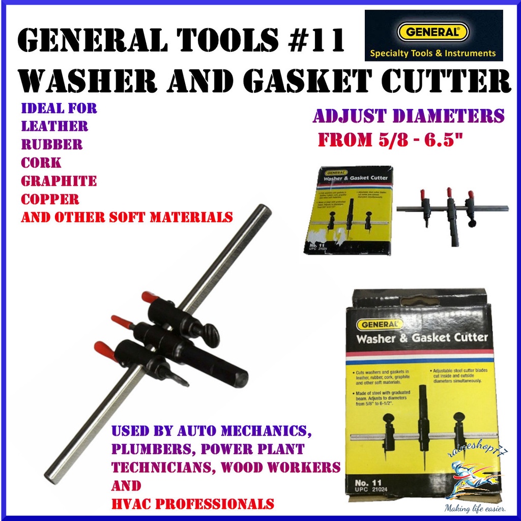 General Tools Washer and Gasket Cutter | Shopee Philippines