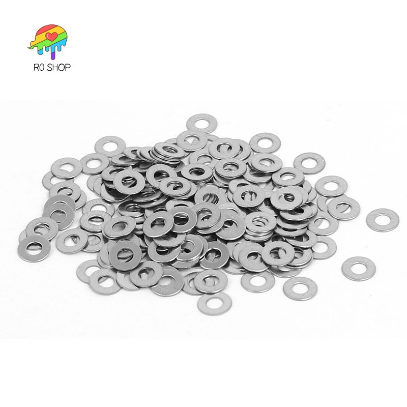 M2 Stainless Steel Flat Washers Spacers Fastener DIN125 200 PCS ...