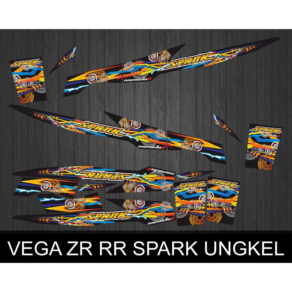 STRIPING STICKER VARIATION YAMAHA VEGA RR/ZR GRAPHICS SPARK CONGKEL ...