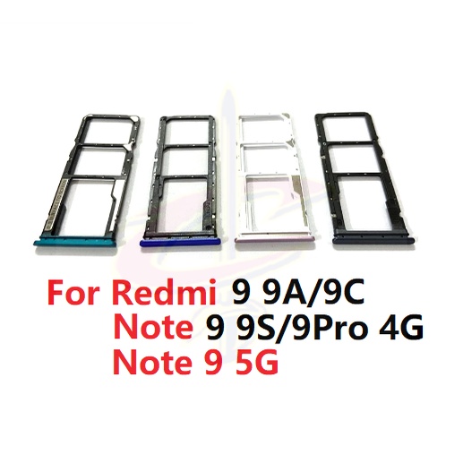 Sim card tray For Xiaomi Redmi 9 Prime 9A 9C 10X Note 9 9S Pro 9T 4G 5G ...
