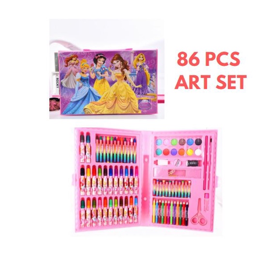 TFL 86PCS Kids Super Mega Painting Drawing Coloring Paint Color ART Set ...