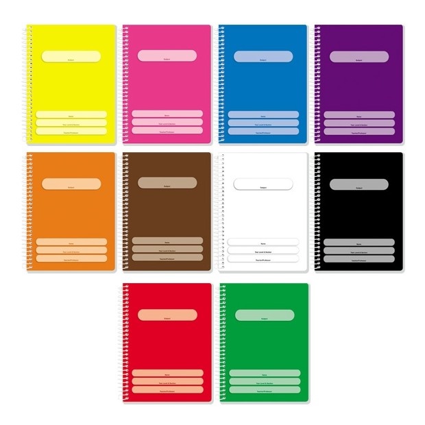 Set of 10 Orions Spiral Color Coding Notebook 80 leaves | Shopee ...
