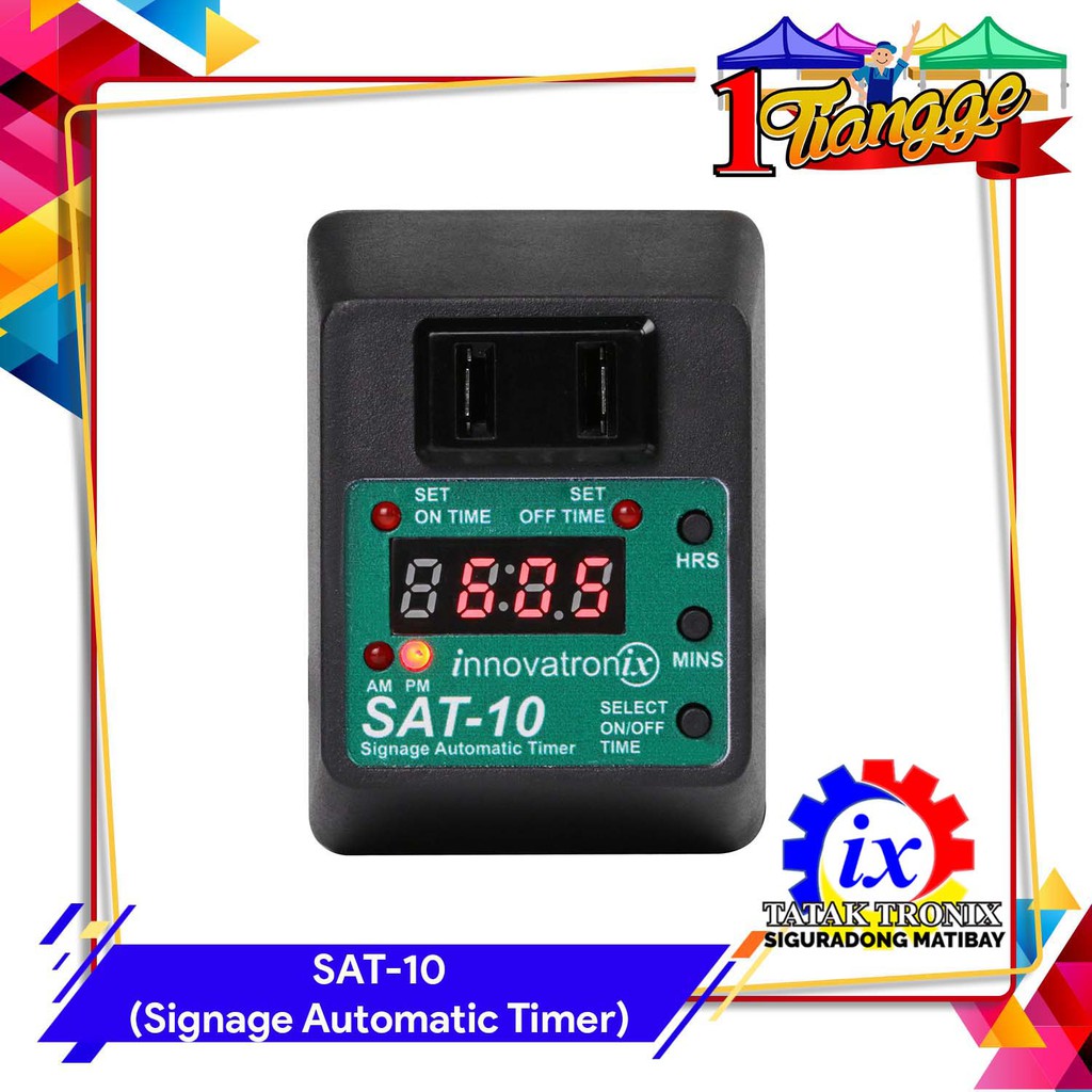 1Tiangge 1pc Innovatronix/Tronix SAT-10 Signage Automatic Timer SAT10 ...