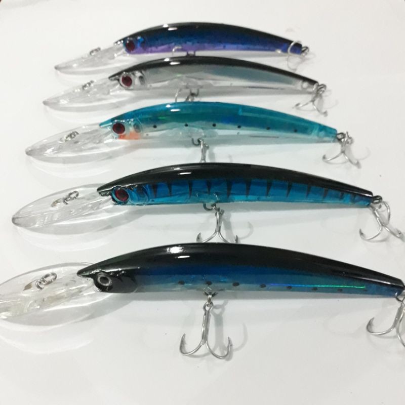 18cm low cost trolling floating minnow (budget friendly) | Shopee ...