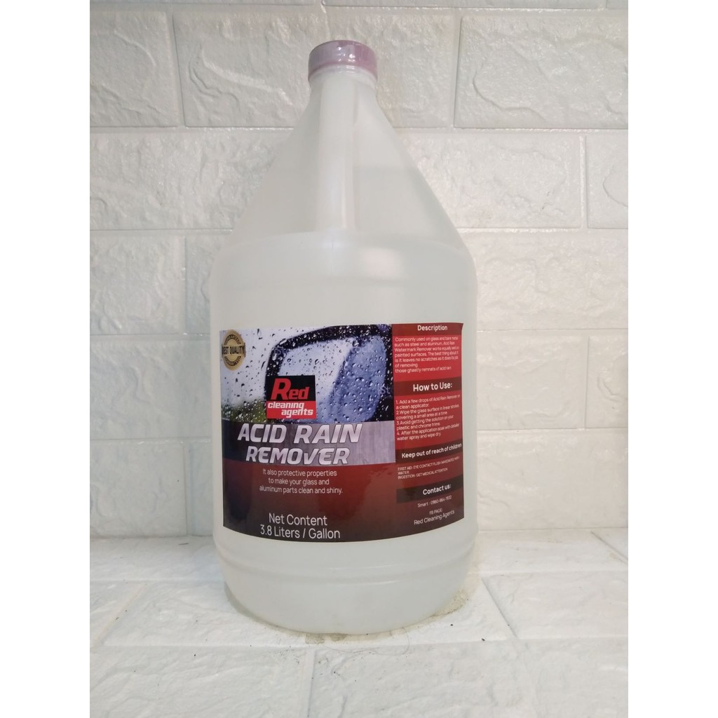 Acid Rain Remover (Gallon) (Red Cleaning Agents) | Shopee Philippines