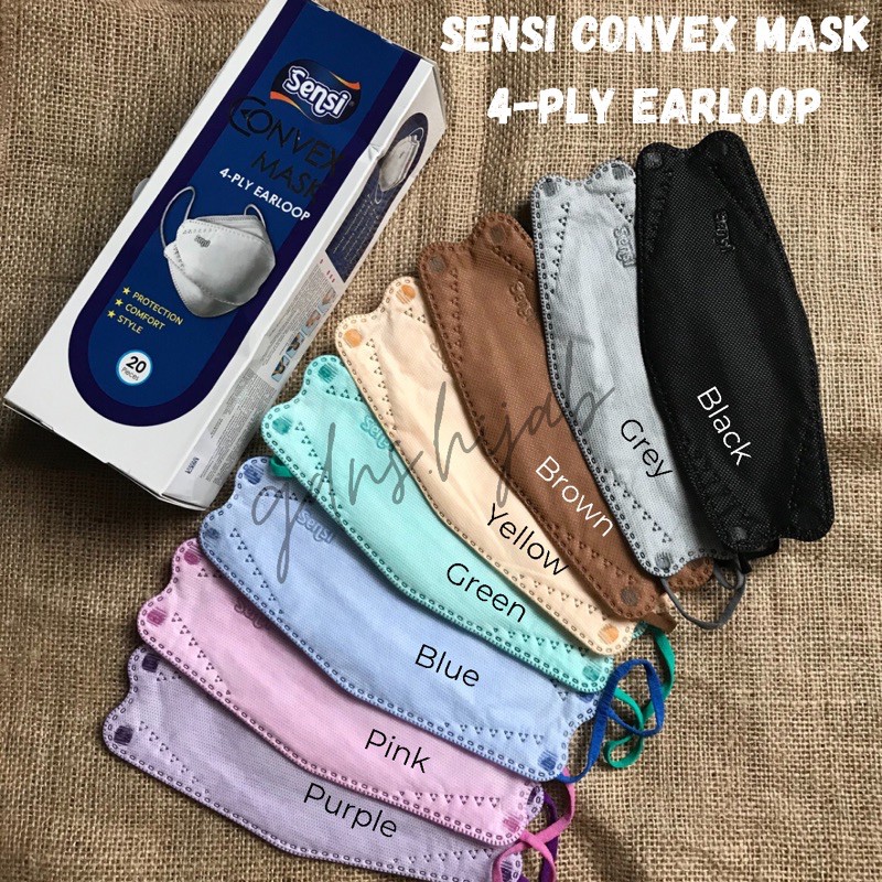 Sensi Convex Mask 4-Ply Earloop 3D Mask (Retail / Unit) | Shopee ...