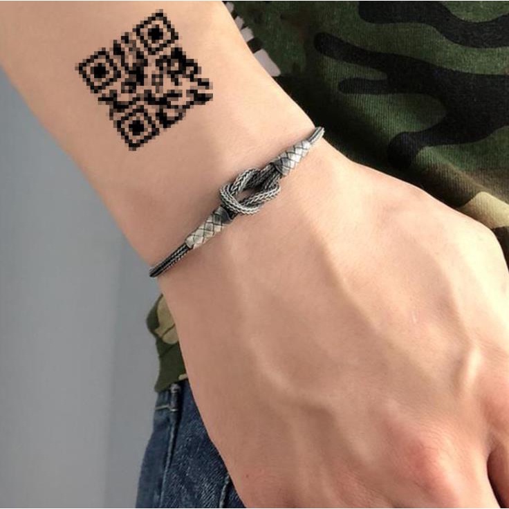 （SD）Ins can sweep yards surprise confessions qr code tattoo stickers ...