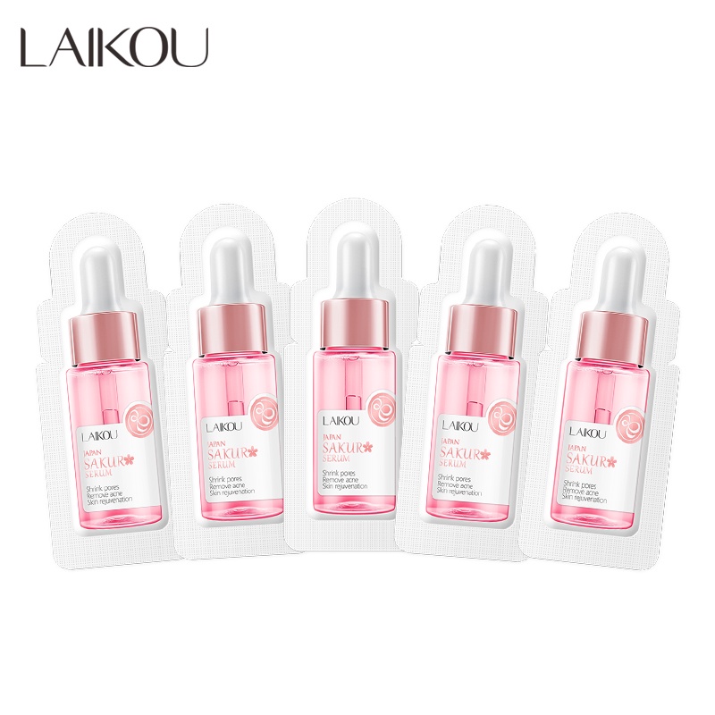 LAIKOU 1.5ml*5pcs Sakura Skin Rejuvenating Serum Remove Wrinkle Glowing ...