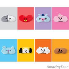 Kpop BTS BT21 Bangtan Boys Sleep Eye Mask Jimin TATA Chimmy BTS Bangtan ...