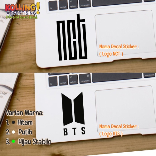 Nct Logo Laptop Sticker Decal / BTS Logo / Cutting Stickers / Oracal ...