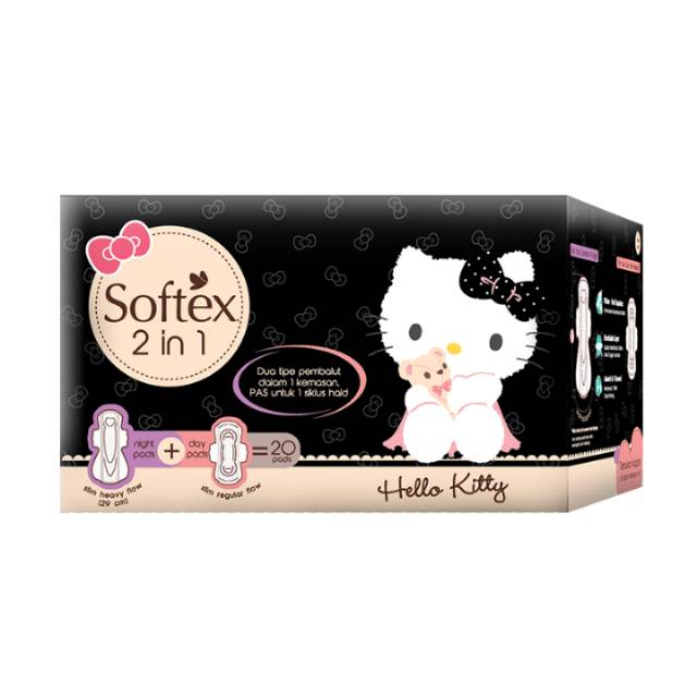 Softex Hello Kitty Comfort Slim 2 in 1 | Shopee Philippines