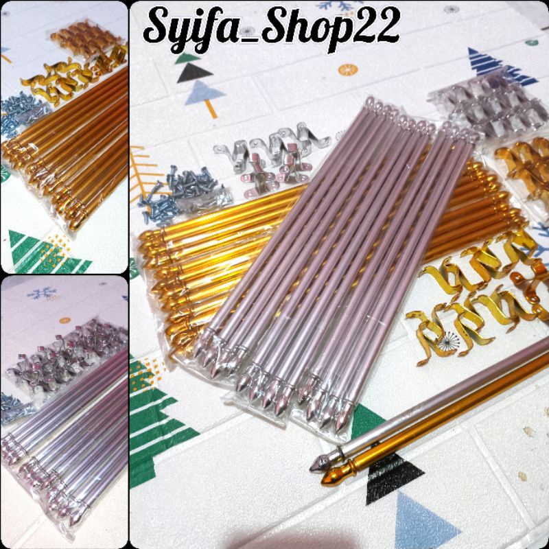 Butterfly Curtain Sticks/Minimalist Window Curtain Rods Unit | Shopee ...