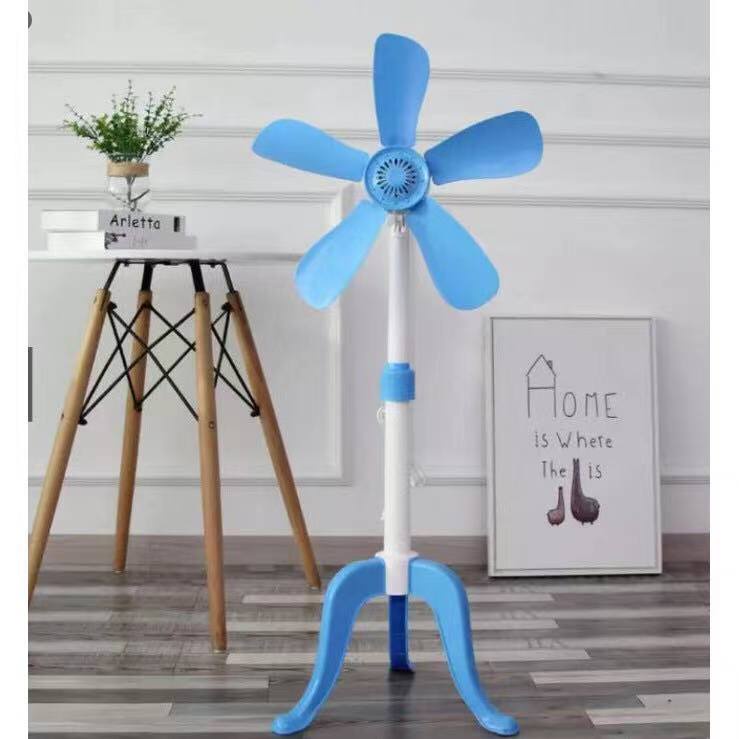 Foldable Stand Fan 5 Blades Adjustable Stand Fan Electric Fan Mini ...