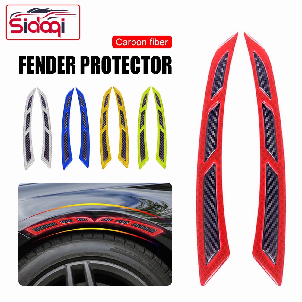 2Pieces Car Sticker 5D Carbon Fiber Stickers Car Stickers And Decals ...