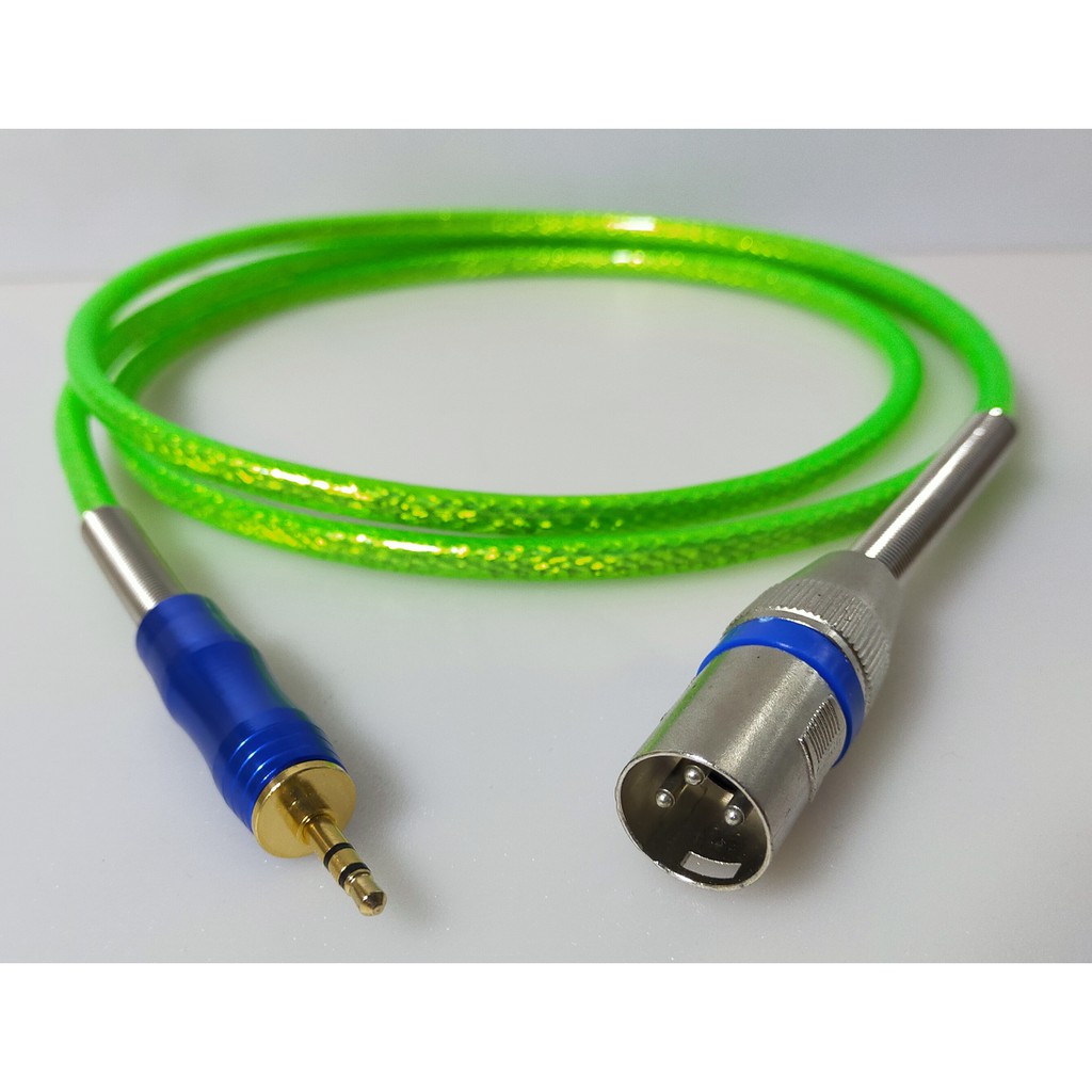 3.5mm to XLR Male Stereo Jack with Long Spring Connector | Shopee ...