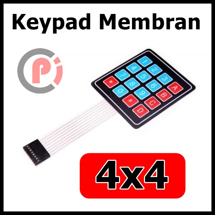 TOMBOL Membrane Keypad 4x4 Matrix 4 x 4 4*4 button keyboard input key ...