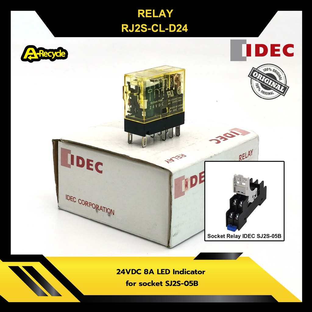 Relay IDEC RJ2S-CL-D24 24VDC 8A LED Indicator | Shopee Philippines