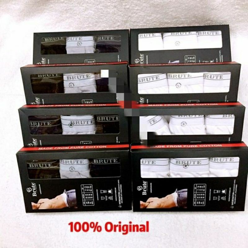 Brute 3in1Original brief UNDERWEAR | Shopee Philippines
