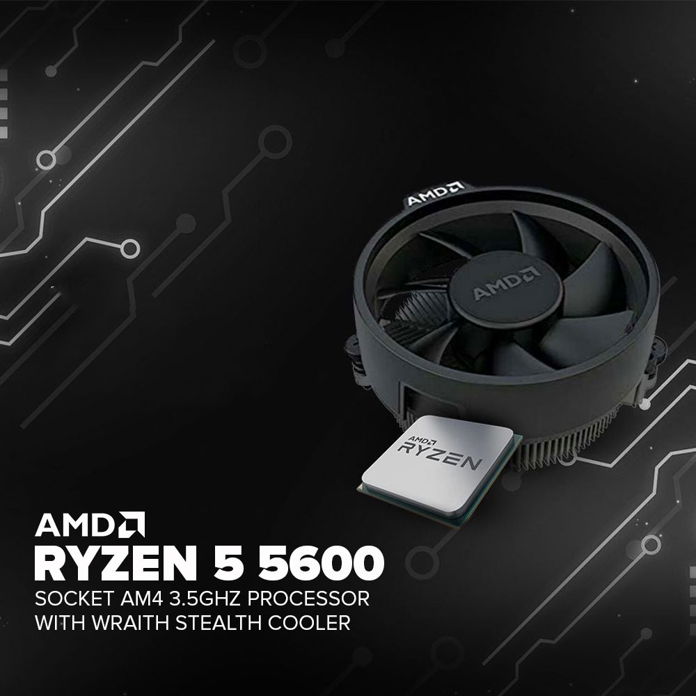 EasyPC | AMD Ryzen 5 5600 Socket Am4 3.5GHz Processor with Wraith ...