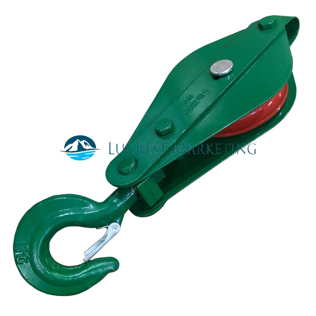 S-Ks Tools PBS-4 inch Single Sheave Pulley Block Closed Type (Green ...