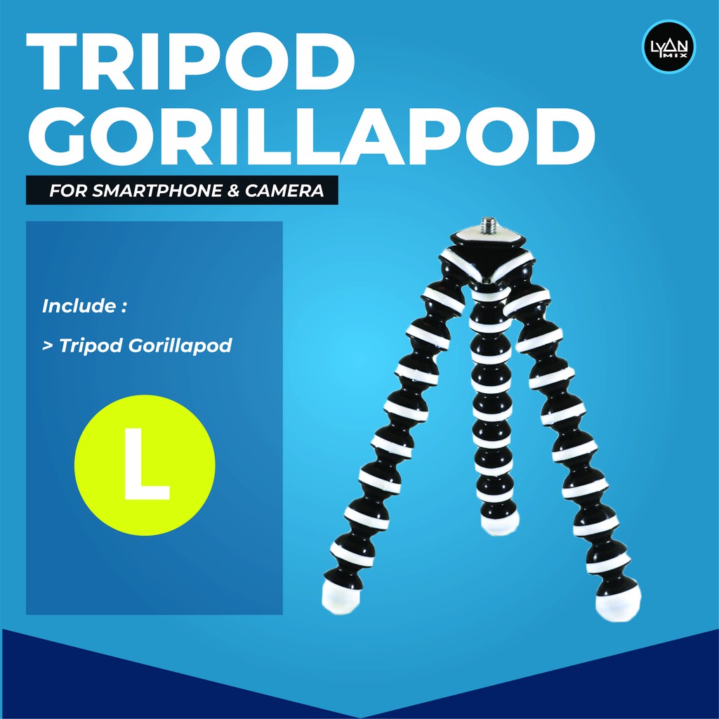 Flexible Large Tripod Gorillapod mirrorless dslr mobile phone camera | Shopee Philippines