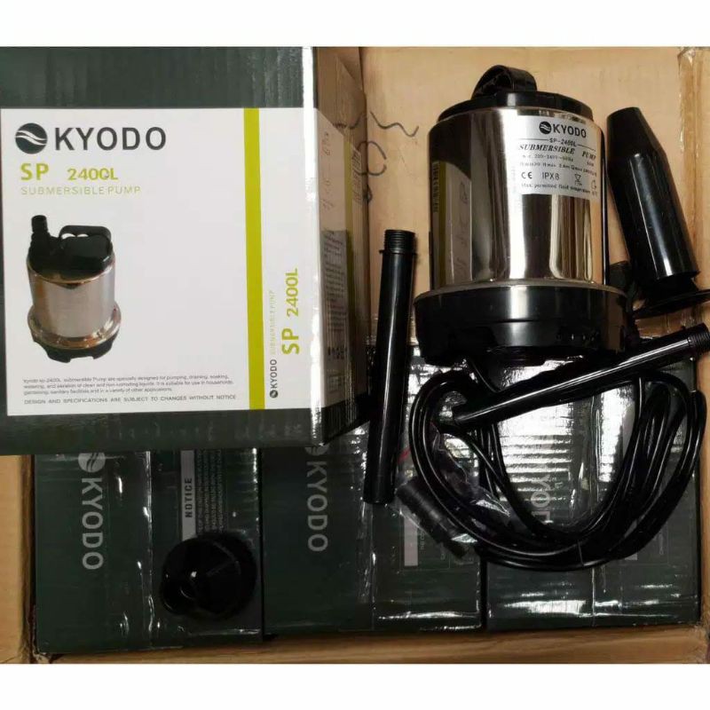 Kyodo Stainless Submersible Fish Pond Pump Sp 2400 60 W Wasser | Shopee ...