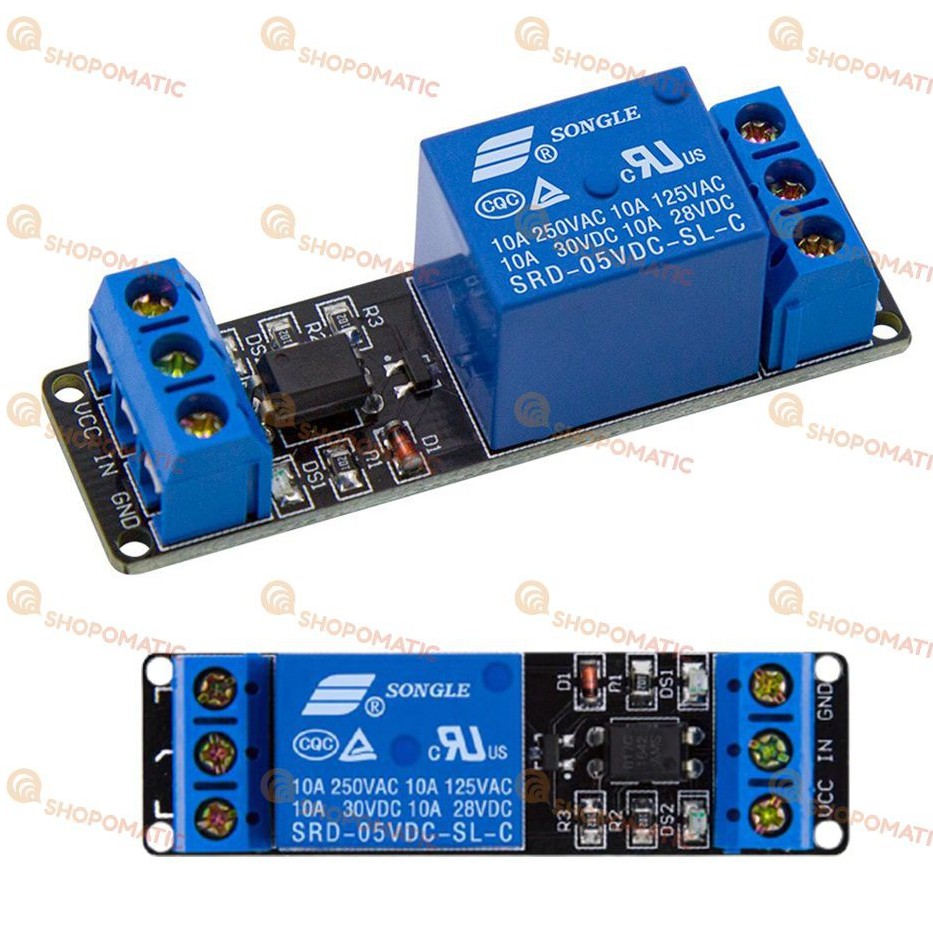🟧 1-Channel Relay Module with Optocoupler 5V 10A for Piso WiFi Arduino ...