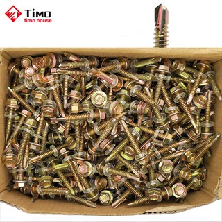 (100pcs) Tex Screw for metal for wood 1,11/2, 2, 2 1/2,3,4,5inch ...