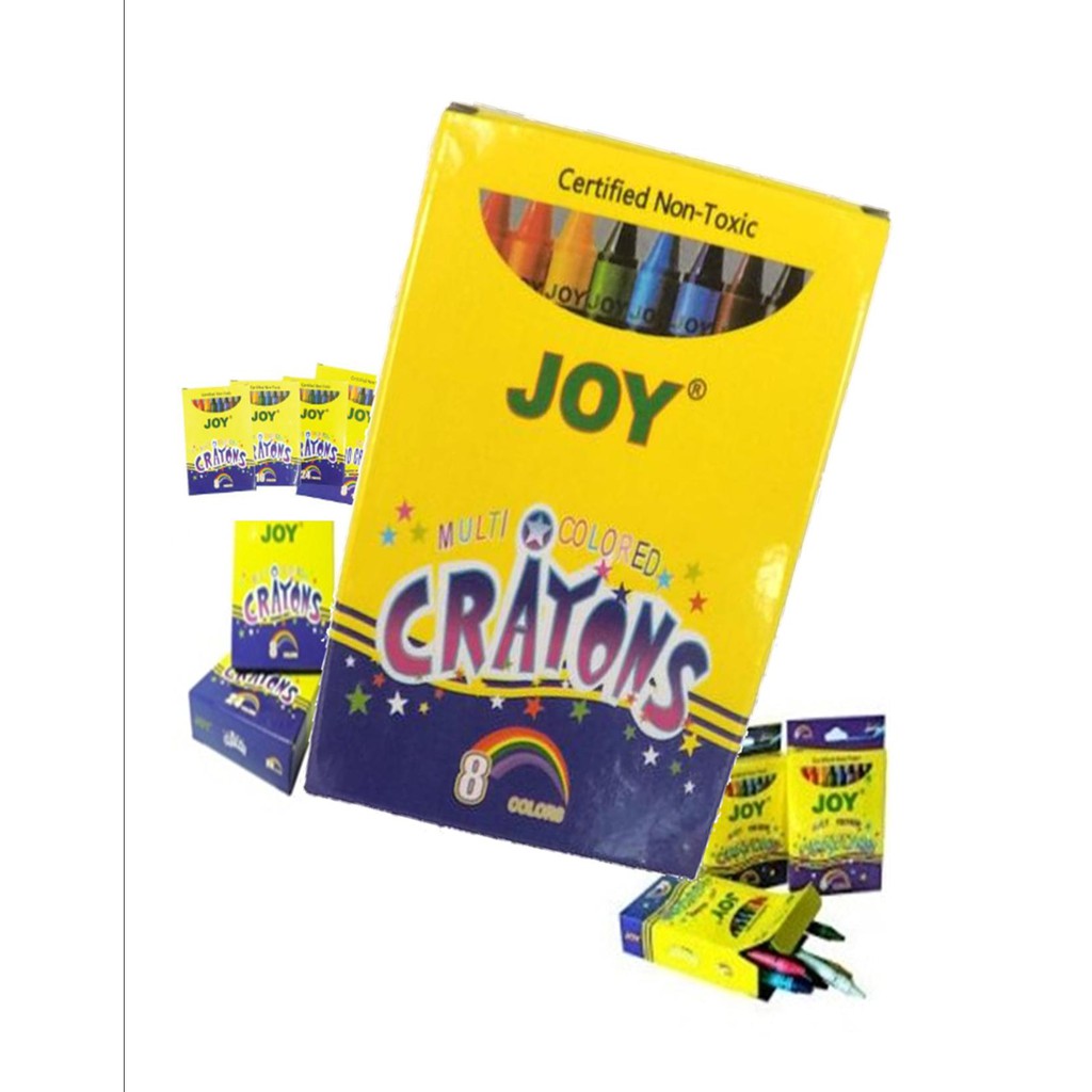 JOY CRAYONS 8 COLORS Non-Toxic | Shopee Philippines