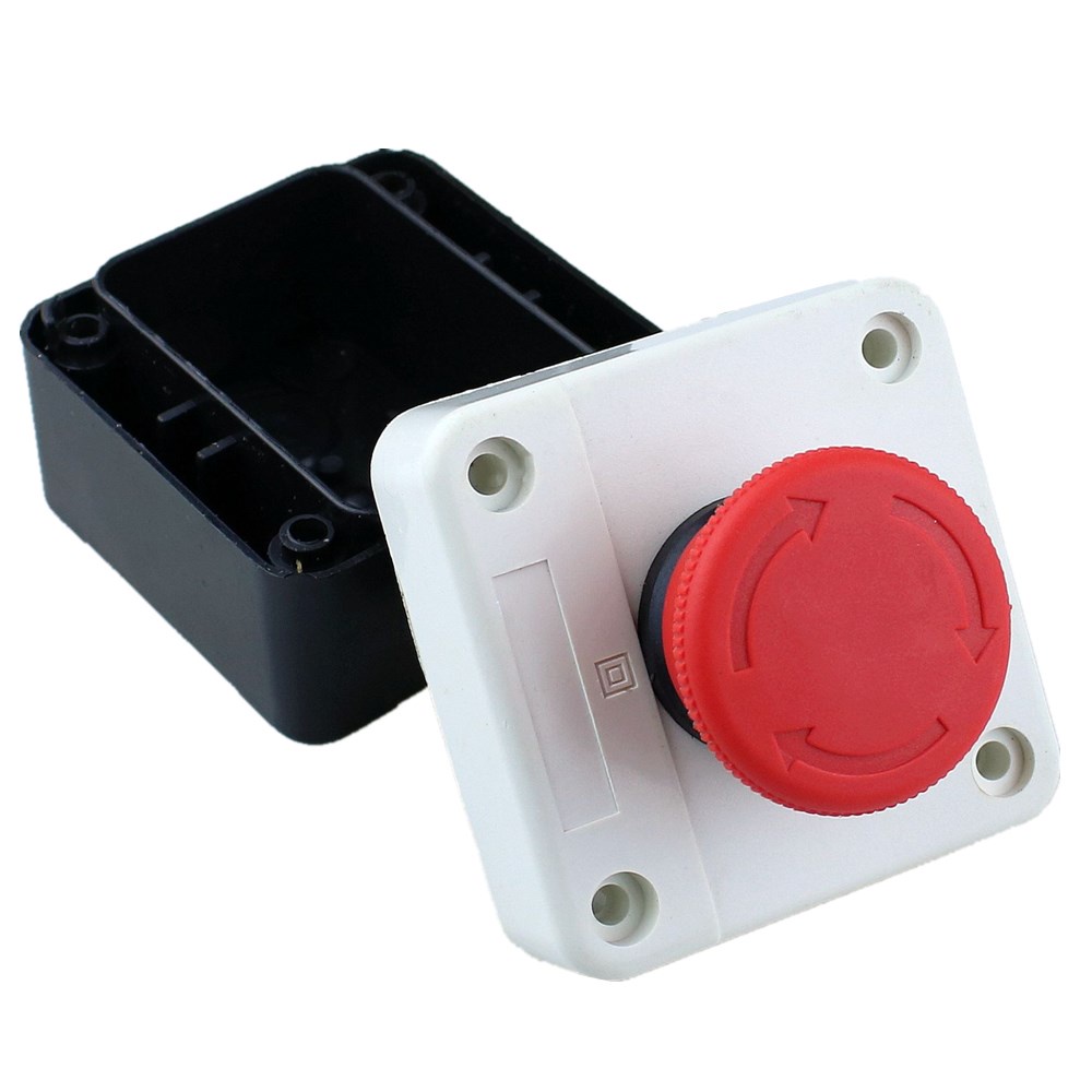 22MM Emergency Stop Push Button Switch NO+NC Scram Waterproof Control Box | Shopee Philippines