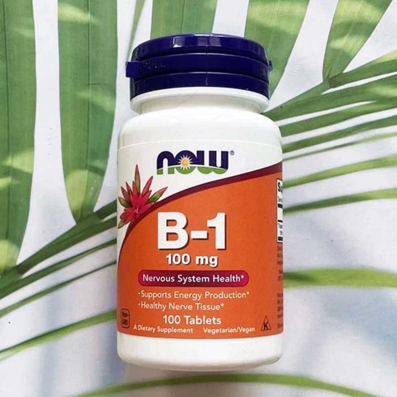 Vitamin B1 B-1 100 mg 100 Tablets (Now) Thiamin | Shopee Philippines