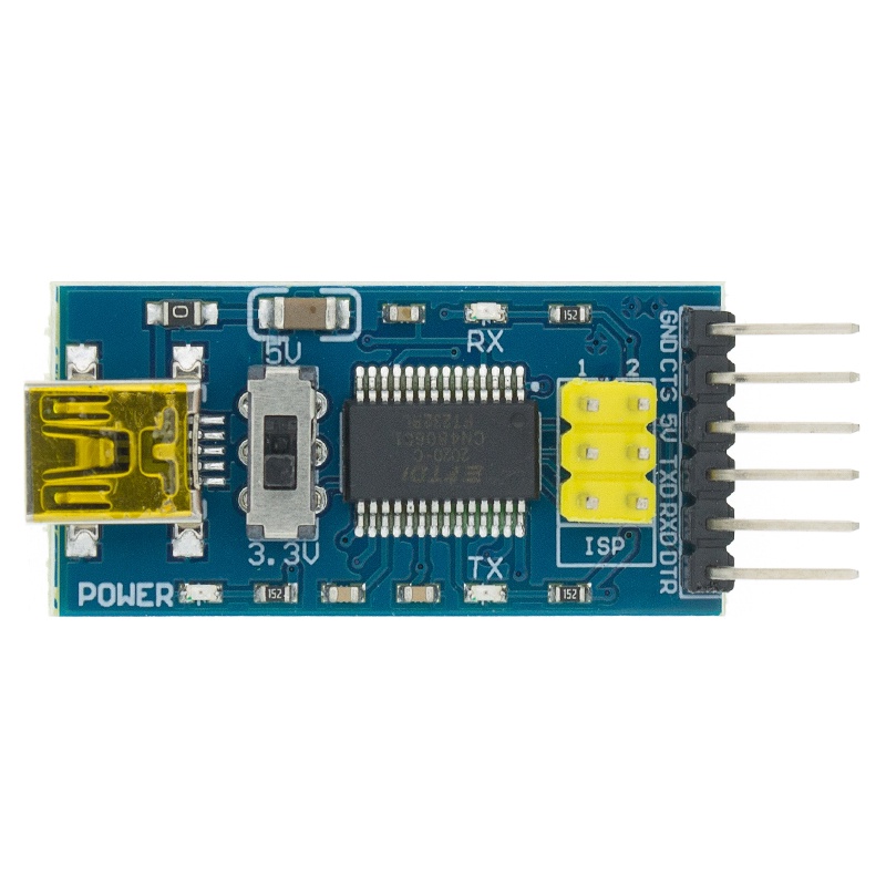 Basic Breakout Board For FTDI FT232RL USB To TTL Serial IC Adapter ...