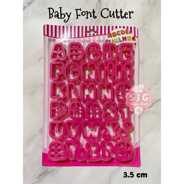 Baby Font Alphabet Fondant Cookie Cutter | Shopee Philippines