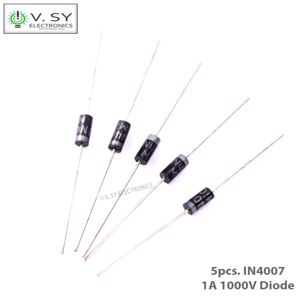 5pcs. 1A 1000V Rectifier Diode 1N4007 IN4007 DO-41 1N 4007 IN 4007 ...