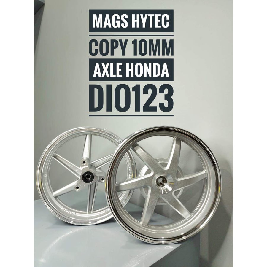 HYTECH MAGS COPY FOR HONDA DIO 1 2 3 DISC BRAKE 10MM AXLE | Shopee ...