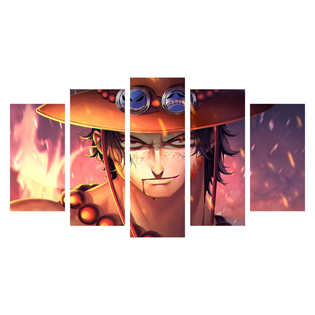 Customized Anime Wall Mural 22x37 inch 5 Tile set One Piece/ Demon ...