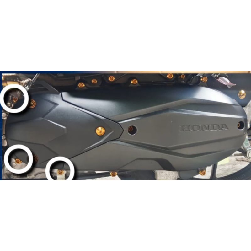 HENG Crankcase Bolt of Honda Click 125, 150 V1, V2 & V3 (3pcs) CNC ...