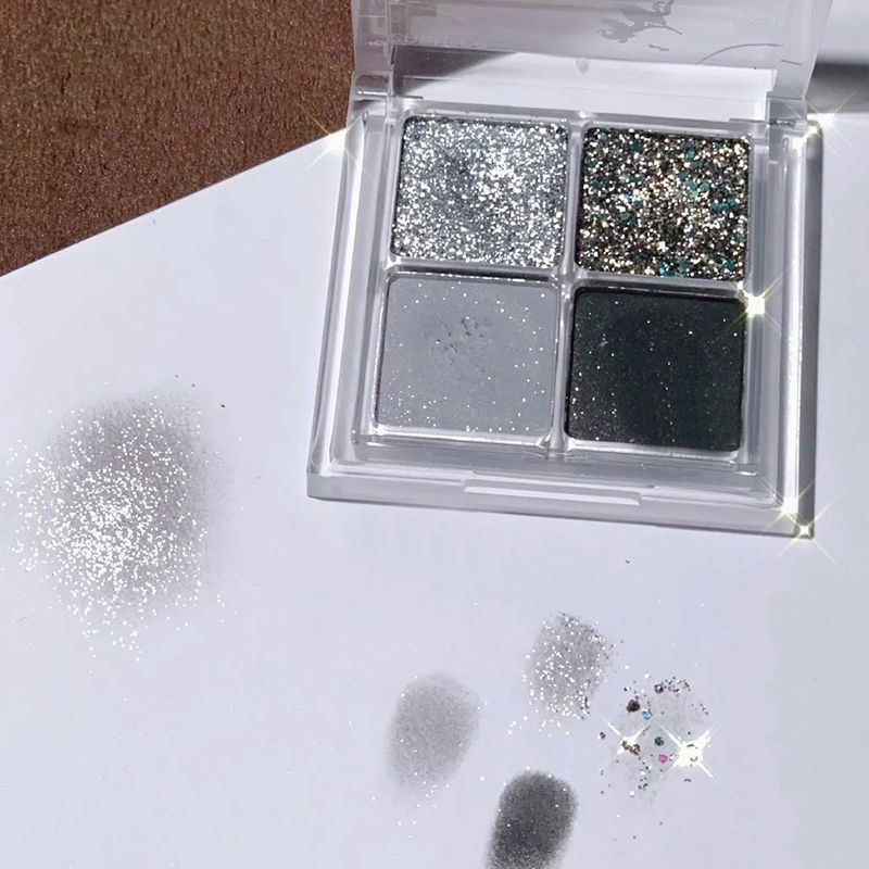 JADED 4 Colors Cool Toned Dark Eyeshadow Palette Black Smokey Palette ...