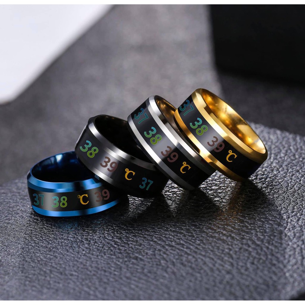 Male Female Temperature Sensor Ring, Body Temperature Measurement ...
